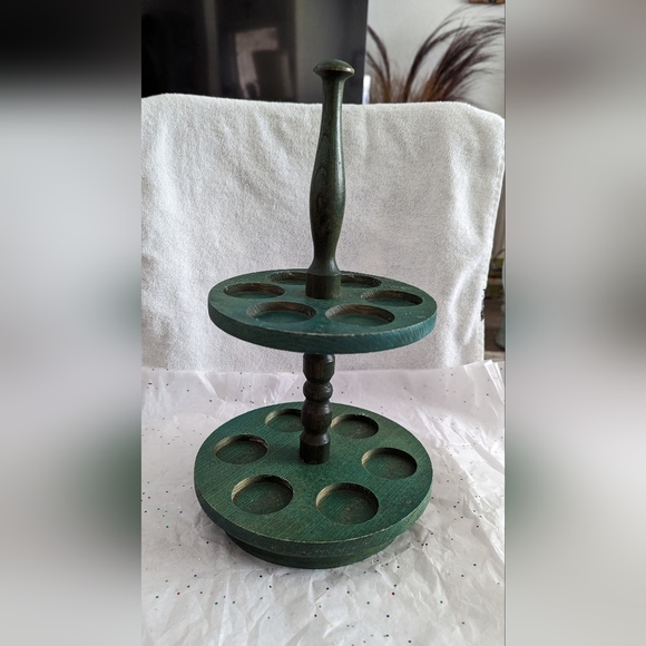 World Wood | Kitchen | Vintage 2 Tier Lazy Susan | Poshmark